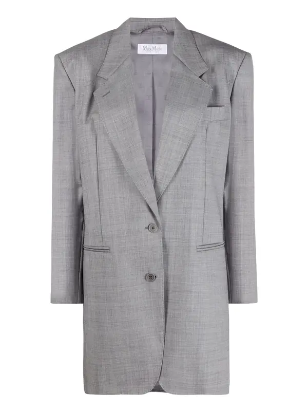 Max Mara Boxy-fit Blazer - Grey