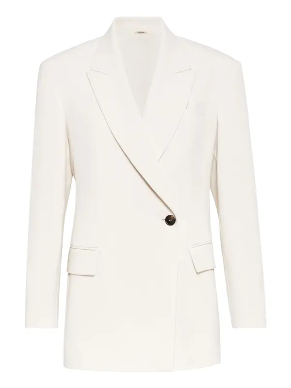 Brunello Cucinelli Single-button Blazer - White