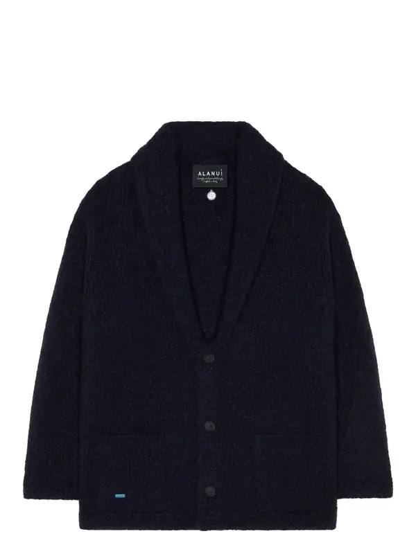 Alanui Ribbed Cardigan - Blue