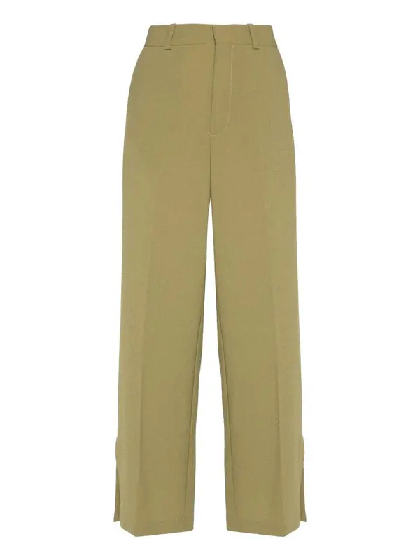AERON Griffin Crepe Trousers - Green