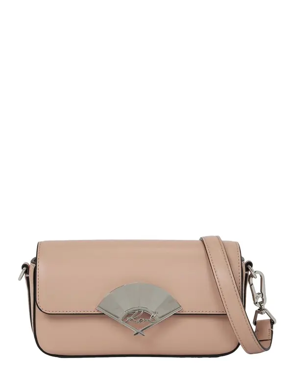 Karl Lagerfeld K/signature Fan Cross Body Bag - Neutrals