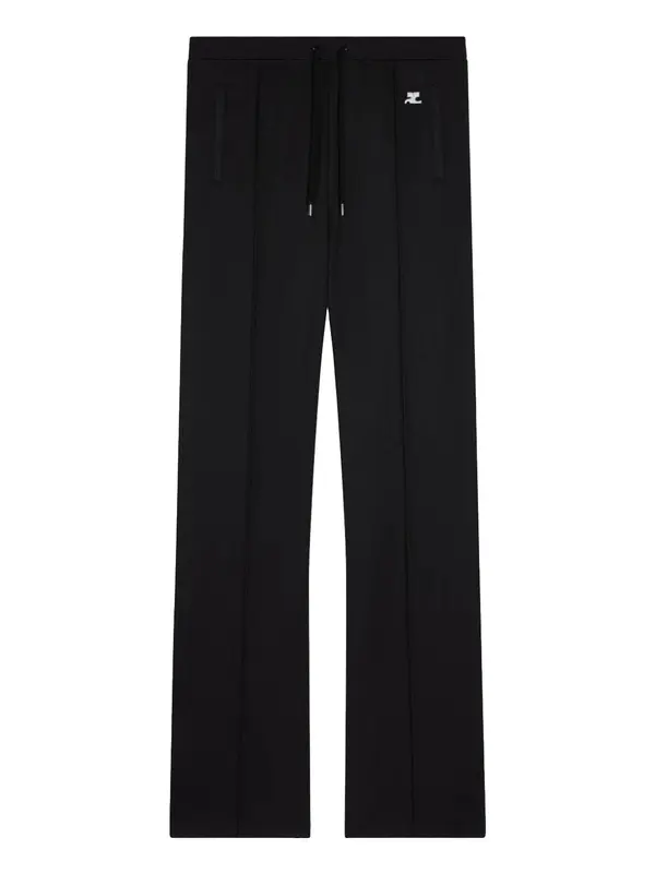 COURREGES Straight-leg Track Pants - Black