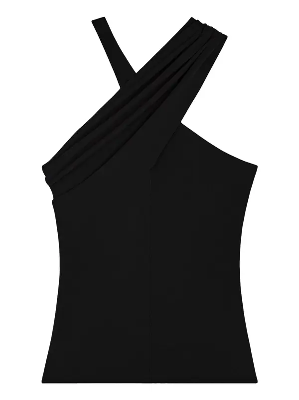 COURREGES Criss-cross Tank Top - Black