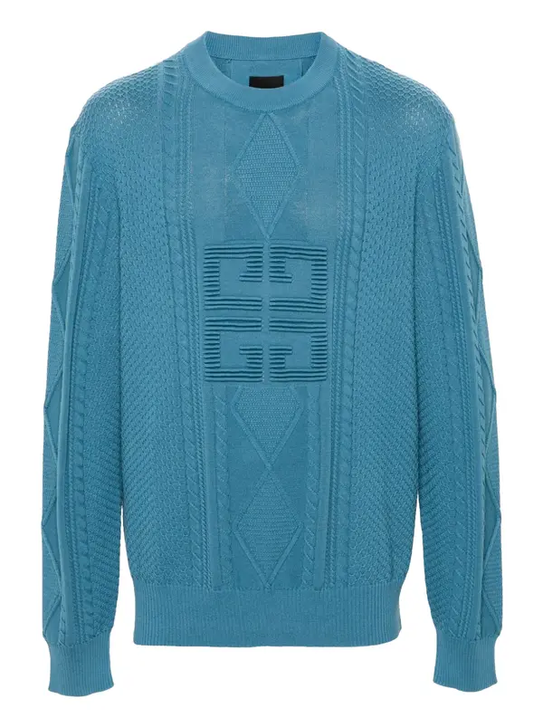 Givenchy 4g Cotton Jumper - Blue