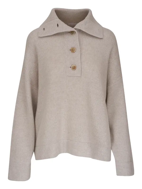 Brunello Cucinelli Cashmere Jumper - Neutrals