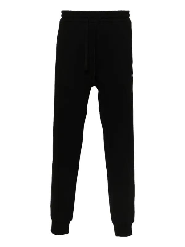 DIESEL Logo-patch Cotton Track Pants - Black