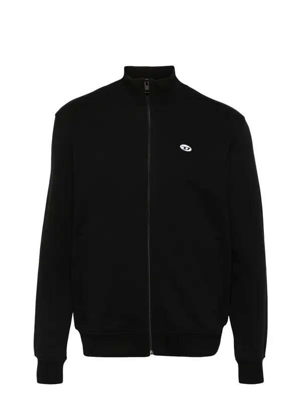 DIESEL® S-lock-doval-pj Cotton Track Jacket - Black