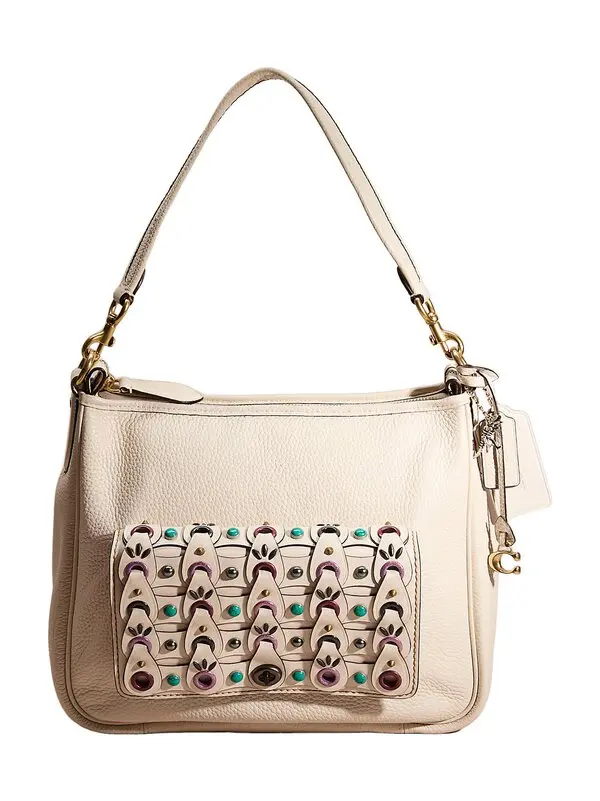 COACH Upcrafted Cary Shoulder Bag - Brass/chalk