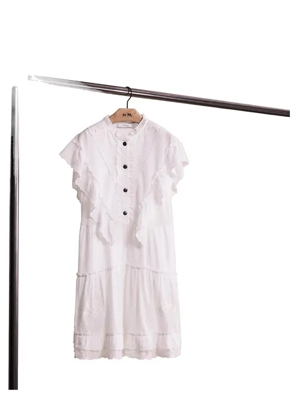 COACH Restored Broderie Anglaise Dress - Off White