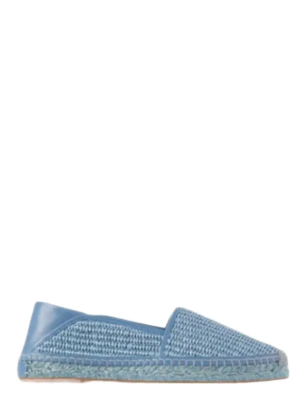 Manolo Blahnik Espadra Raffia Espadrilles - Blue