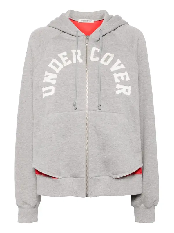 UNDERCOVERISM Oversized Zip-up Hooded Jacket - Grey