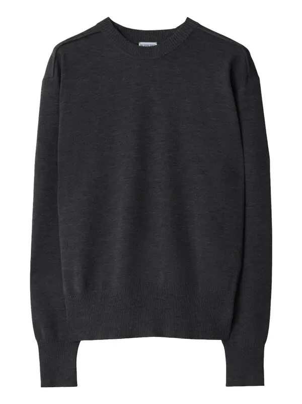 Burberry Mélange-effect Wool Jumper - Grey