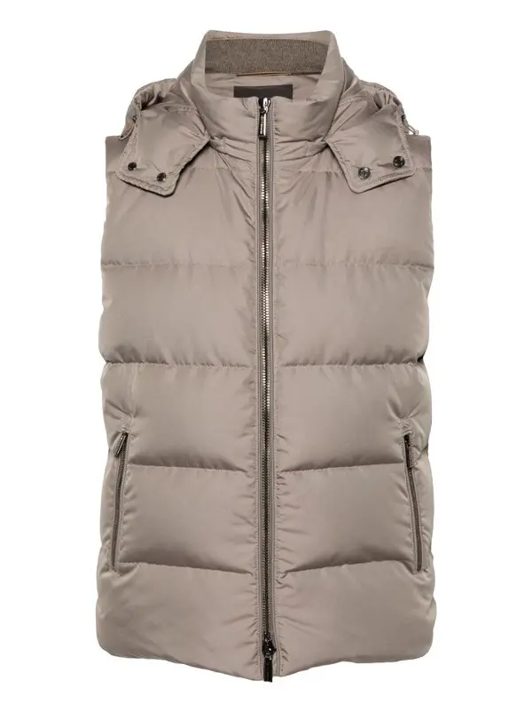 MOORER Padded Gilet - Grey