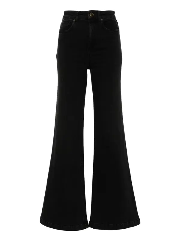 TWINSET High-rise Flared Jeans - Black