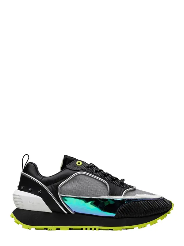 Balmain Meshed Volt Sneakers - Black