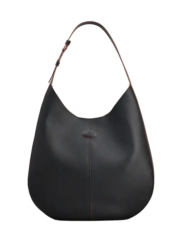 TOD'S Leather Shoulder Bag - Black