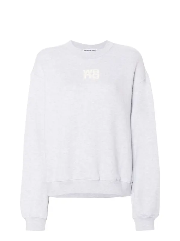 Alexander Wang Logo-embossed Sweatshirt - Grey