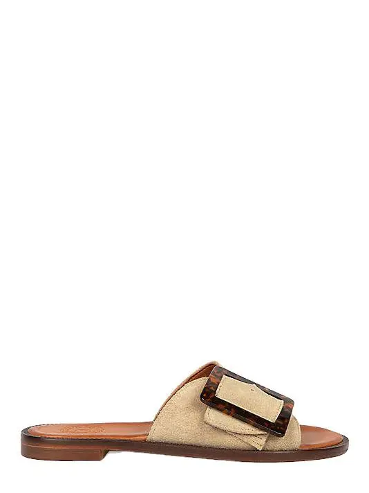 Penelope Chilvers Biarritz Buckle Sandals - Tan