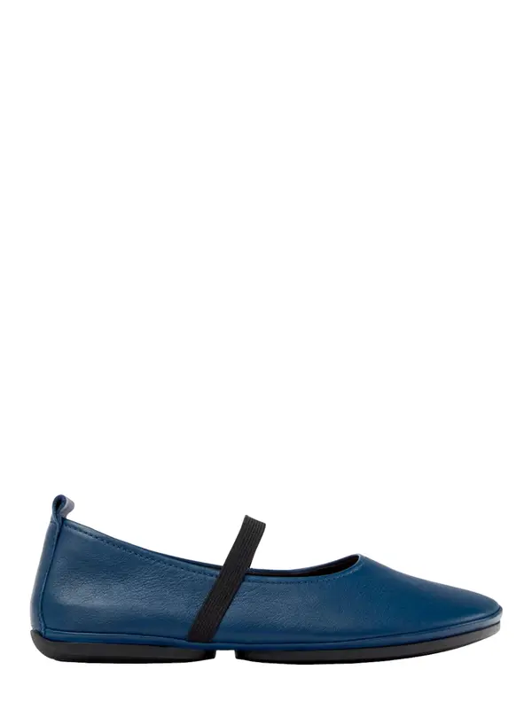 Camper Right Nina Leather Ballerinas - Blue