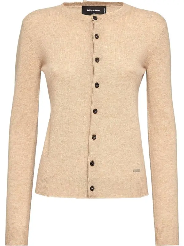 Dsquared2 Crew-neck Cardigan - Neutrals