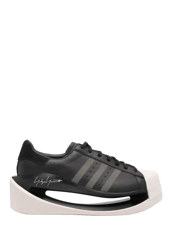 Y3 Gendo Superstar Leather Sneakers - Black