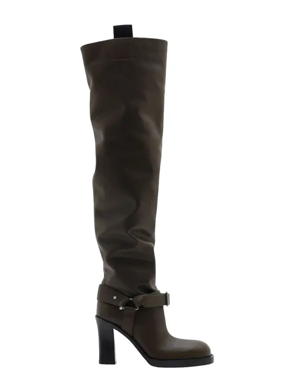 Burberry 85mm Over-the-knee Leather Boots - Brown