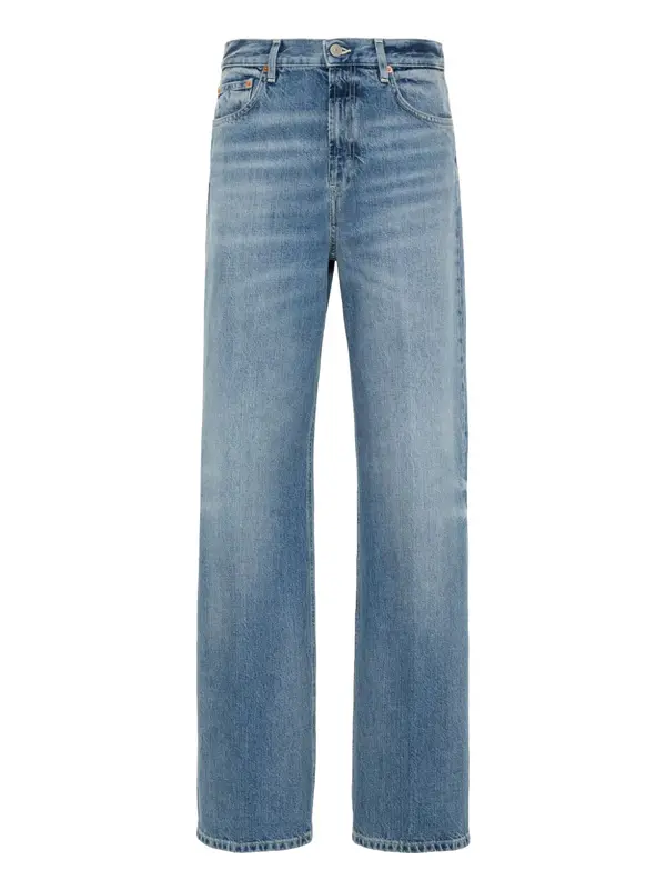 DONDUP Francine Low-rise Wide-leg Jeans - Blue