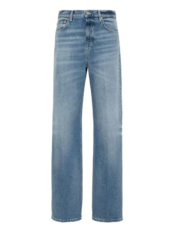 DONDUP Francine Low-rise Wide-leg Jeans - Blue