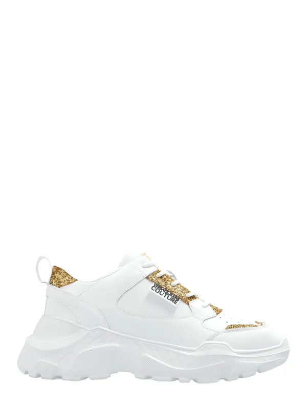 Versace Glitter Sneakers - White