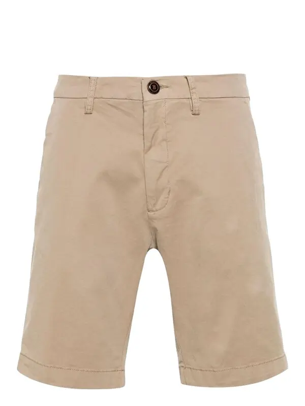 Boggi Milano Pressed-crease Chino Shorts - Neutrals