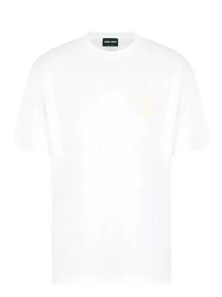 Giorgio Armani Cotton Interlock Crew-neck T-shirt - White