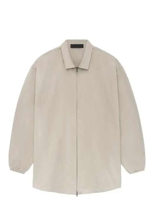 Fear Of God Essentials Core Collection Cotton Twill Overshirt - Mink