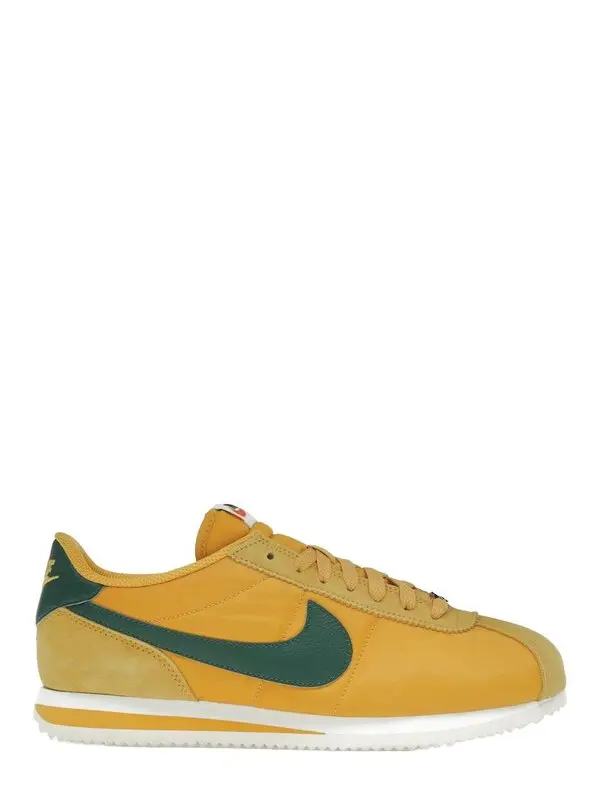 Nike Cortez Textile Gorge Green Sneakers - Yellow Ochre/safety Orange/black