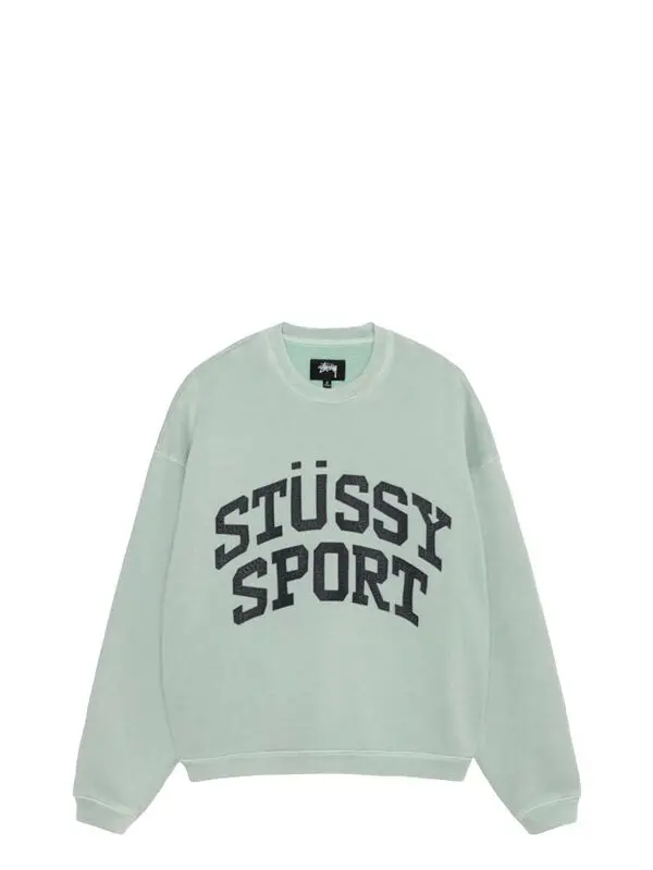 StÜssy Big Crackle Sport Crew - Light Blue