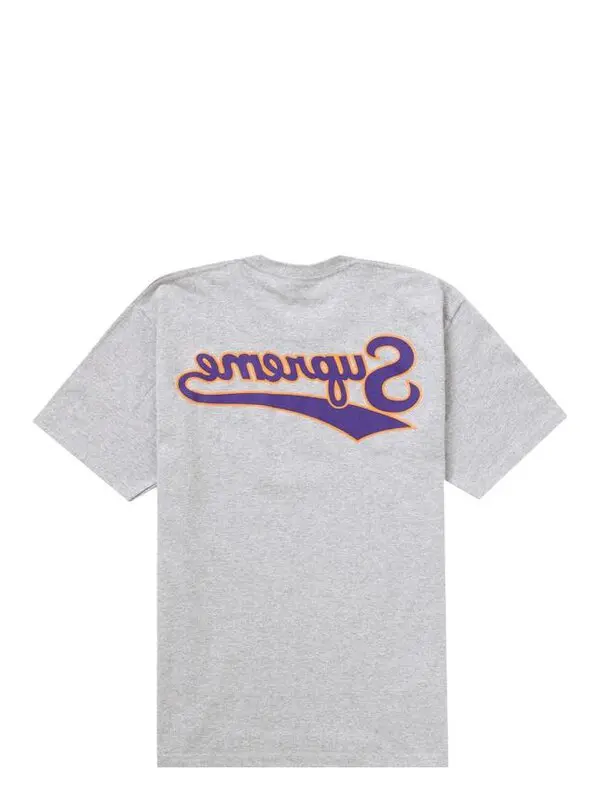 Supreme Backwards Tee Shirt - Heather Grey