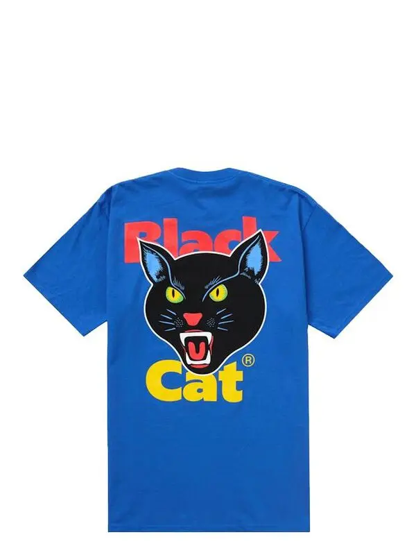 Supreme Black Cat Tee Shirt - Royal