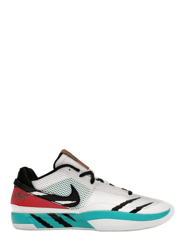 Nike Ja 1 Reverse Scratch Basketball Shoe - White/black/turbo Green