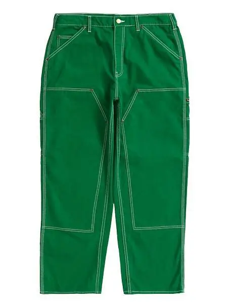 Supreme Double Knee Canvas Painter Pant - Green