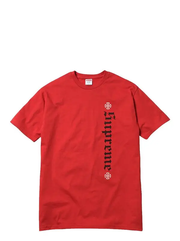 Supreme Independent Old English Tee Shirt - Red