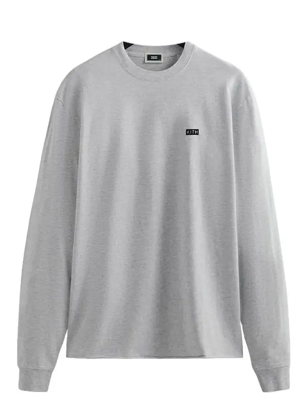 Kith Long Sleeve Lax Tee Shirt - Light Heather Grey