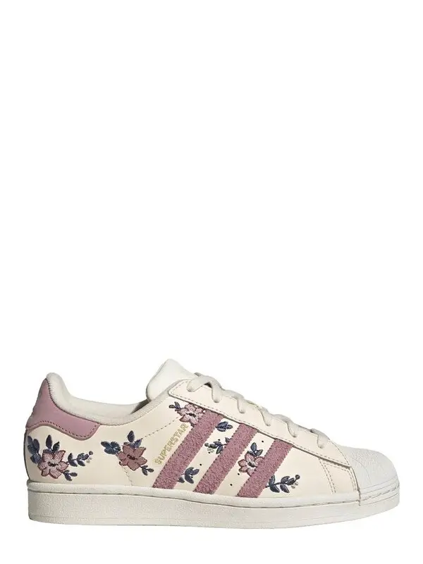 Adidas Superstar Floral Sneakers - Wonder White/magic Mauve/off White