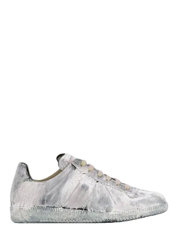 MAISON MARGIELA Replica Low Paint Sneakers - White
