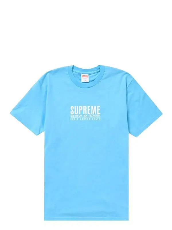Supreme Paris Tee Shirt - Bright Blue