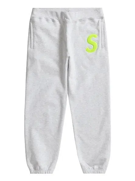 Supreme S Logo Sweatpant - Ash Grey