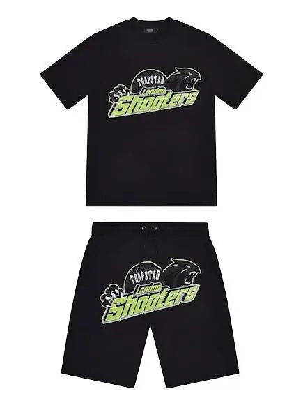 Trapstar Shooters Short Set - Black/slime