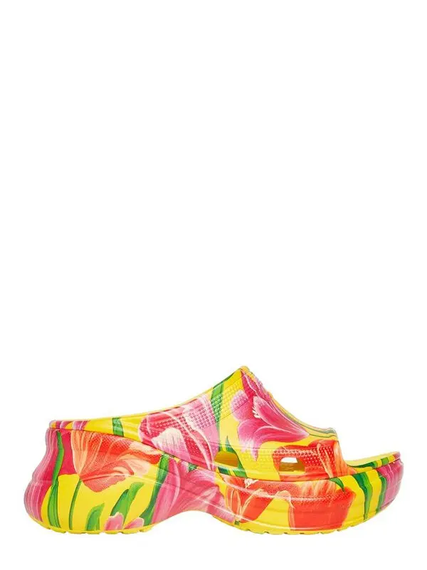 Balenciaga X Crocs Pool Slide Sandals - Tulip Print