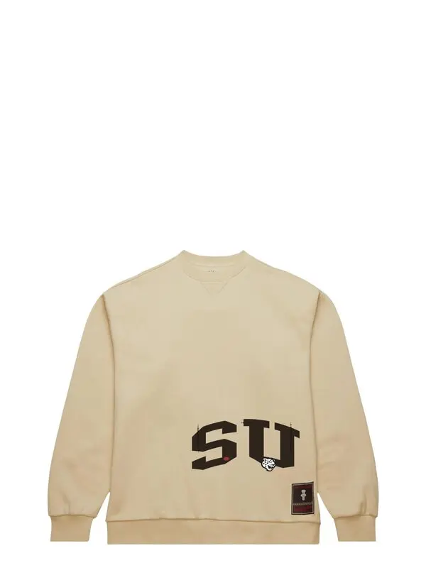 TRAVIS SCOTT X Mitchell & Ness Southern University Jaguars Pullover Sweatshirt - Tan