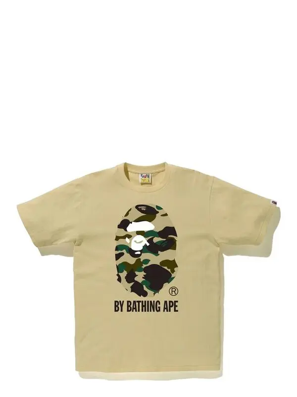 A BATHING APE 1st Camo Bathing Tee Shirt - Beige/yellow