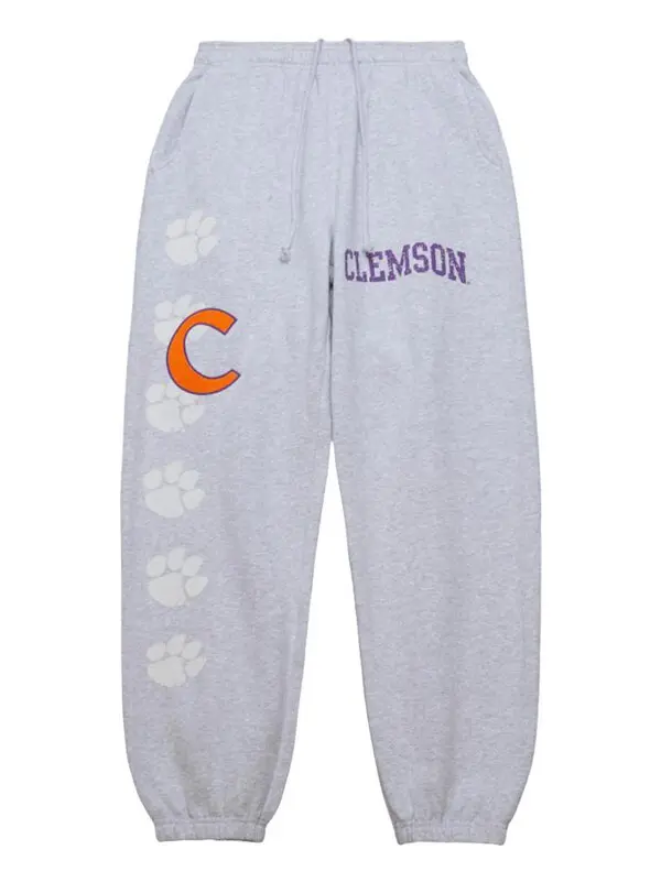 TRAVIS SCOTT X Mitchell & Ness Clemson Tigers Classic Sweatpants - Heather Gray