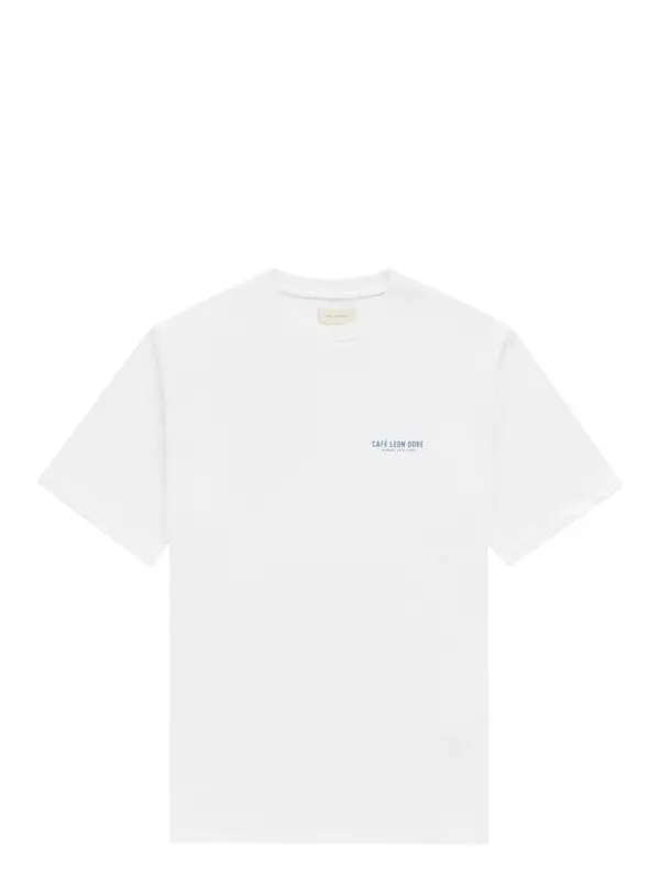 Aimé Leon Dore Cafe Leon Dore Logo Tee Shirt - White